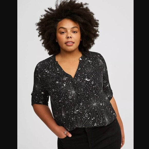 torrid | Tops | Torrid Harper 34 Sleeve Pullover Blouse | Poshmark